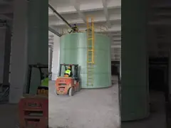 Round Light Weight FRP Vertical Tank For Water Pretreatment