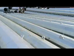 Galvanized Distribution Steel Pole 30FT 9150mm 3.0mm Thickness