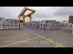 Sliver Alloy Aluminium Ingots 200mm Remelting Erosion Resistan