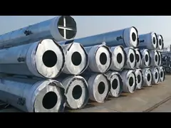 Hot Dip Galvanized Electric Steel Power Pole For Light steel transmission poles steel tubular poles