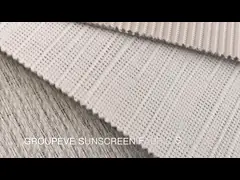 China 18% Polyester 66% PVC 16% Linen Solar Mesh Polyester Sunscreen Fabric For Office for sale