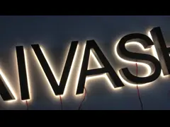 China Restaurant Backlit Letter Sign 2-20cm Depth Acrylic Led Glow Sign Board for sale