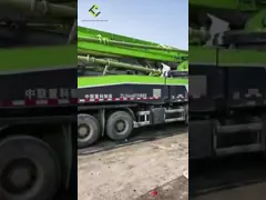 In 2016, Zoomlion remanufactured the used concrete boom truck 63 meters installed concrete pump