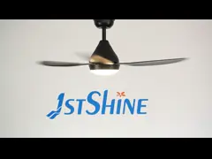 China High RPM Large Airflow Plastic Dimmable Remote Control Ceiling Fan With LED Light for sale