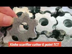 Concrete Floor Planer Scarifier Parts 6PT Tungsten Carbide Tipped Cutters Flails
