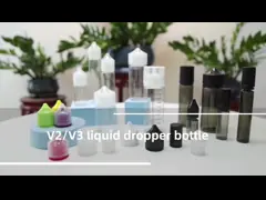 China Essential Oil Dropper Bottle Supply Round PET Skincare Bottle for sale