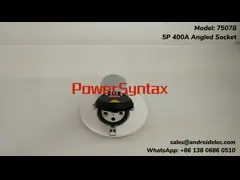 75078 - 5P 400A Panel Mounted Angled Socket