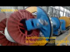 50RPM Armoring  Stranding Drum Twister Cable Machine For Pre Spiral