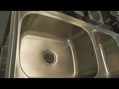 12050R stainless steel kitchen sink with drainboard with two bowl size in 120x50 in good quality