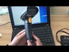 China Handheld Barcode Scanner Wired 1D 2D QR Laser Cordless Barcode Reader for sale