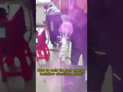 Hand held laser welding new energy backflow aluminum plate.