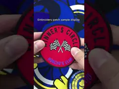 Washable Iron On Embroidered Patches Custom Motorcycle Vest Patches For Leather Vests