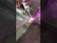 Welding application of stainless steel pipe frame of hand-held laser welding machine