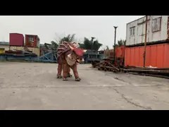 Natural Color Realistic Dinosaur Costume Manual Control Ankylosaurus Costume