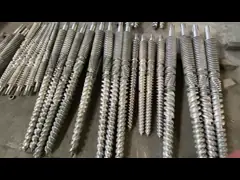 Bimetallic Screw And Barrel For Plastic Extruder Machines