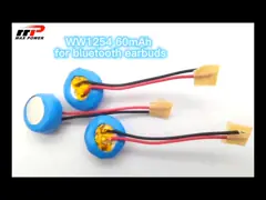 TWS Bluetooth Earbudsのための60mAh 3.7Vのリチウム ポリマー電池