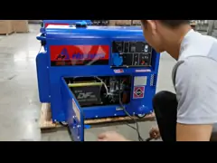 China 6kW Single Phase Silent Generator 50Hz Portable Diesel Generator With Wheels for sale