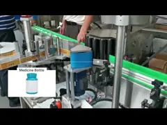 Plastic Bottle Automatic Vertical Continuous Round Bottle Self Adhesive Labeling Machine