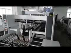 Carton making machines corrugated box folding gluing folder gluer machine box glue making machine