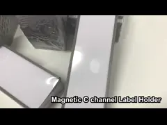 Porta etichette flessibile a canale magnetico C 1x3 pollici 1 mm di spessore