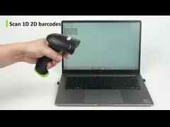 интерфейс 2D блока развертки беспроводной 2.4G Bluetooth штрихкода CMOS Handheld с приемником