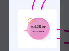 핑크색 작은 줄자