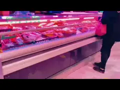 Self-Contain System Meat Deli Display Refrigerator For Cooked Food
