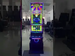 New 23.6 + 43 Inch Straight Touch Screen Slot Game Machine