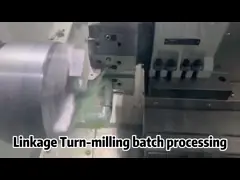 Turning and milling linkage processing of special-shaped batch automobile hardware parts