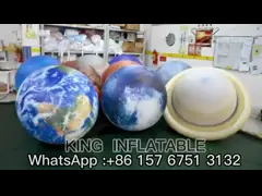Pallone d'attaccatura gonfiabile di pubblicità all'aperto del globo dei pianeti dei palloni con luce principale