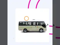 China 19 Seats Cummins Diesel Engine Coaster Buses 6m with Leaf Spring Front Engine for sale