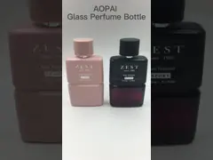 luxury glass perfume bottle