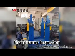 2.5 Tons Pipe Welding Roller Chain Turner For Long Strip Workpiece 4 Columns
