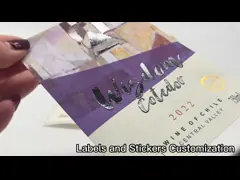 Etiqueta ярлыка вина бумаги текстуры фабрики изготовленное на заказ частное