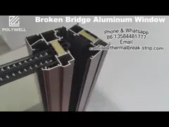 Alloy Aluminum Profile Tempered Glass Sliding Window Contracted Design