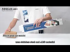 Bathroom Wash Basin Drainer Click Clack Basin Plug  Corrosion Resistance