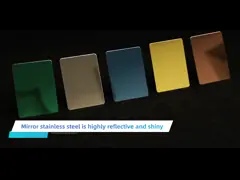 China 3.0mm Mirror Finish Stainless Steel Sheet Mirror Polished SS Plate Cut To Size for sale