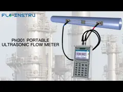 China Portable Battery Powered Ultrasonic Water Flow Meter for sale