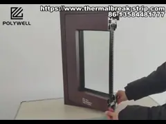 Themal Broken Bridge Aluminum Windows With Polyamide Strips