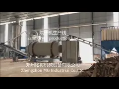 MG Three Cylinder Rotary Sand Dryer Working Site Video in 2019