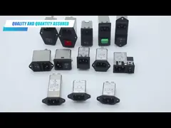 China Medical Equipment Double Fuse Emi Power Filter High Efficiency IEC Inlet Power Line Filter for sale