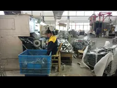 Polish and sand blast process