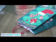 Recycled Shopping Paper T Shirt Bags With Paper Twist Rope FSC FDA Certified