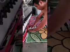 piece carpet with conveyor