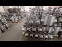 China Steel 304 316l Seamless Pipe Fittings Short Type Welded Stainless Pipe Tee for sale