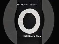 China Customized ISO 9001 Quartz Ring Cnc Milling Machined Parts for sale