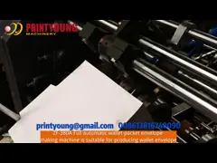 Envelope de processamento de papel automático da carteira e do bolso da maquinaria de ZF-380A que faz a máquina