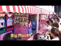 Carnival Booth with throwing balls mini bowling