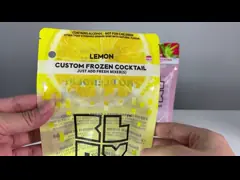 juice packaging alcohol beverage pouch transparent doypack for custom