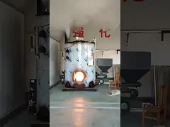 Output 1 Tonne / Hour Biomass Steam Boiler With Rice Husks 0.4MPa